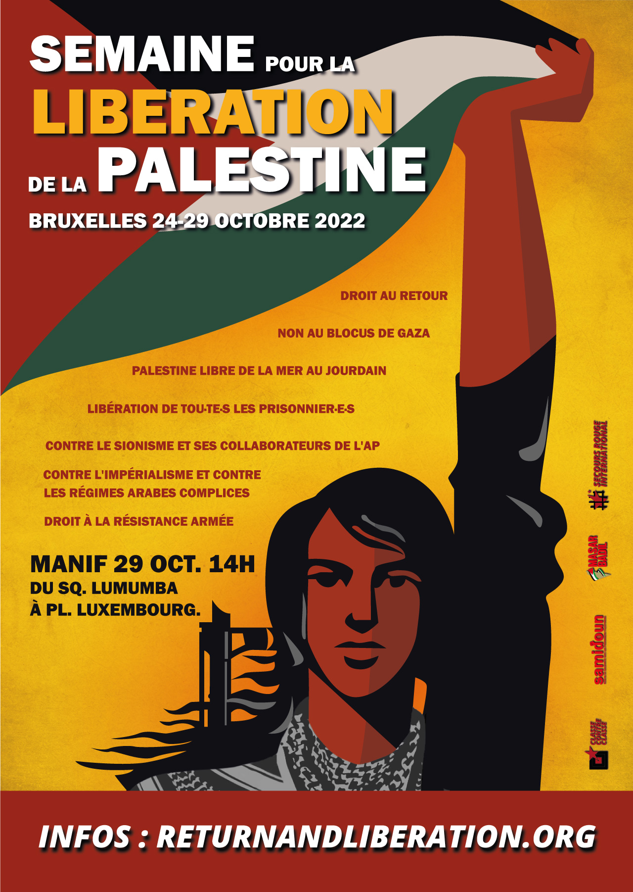 Programme de la semaine pour la libération de la Palestine (24-29 Oct ...